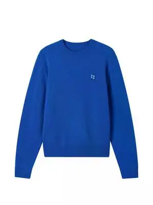 ADER ERROR Crewneck Logo-patch Knitwear - Blue