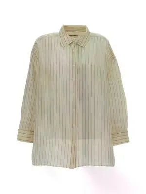 CASEY CASEY Striped Long-sleeve Shirt - Neutrals