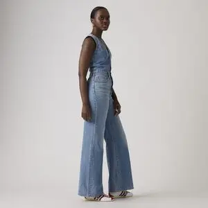 LEVI'S Denim Wide-leg Jumpsuit