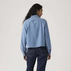 LEVI'S Tini Long-sleeve Utility Shirt - Poolside Blue