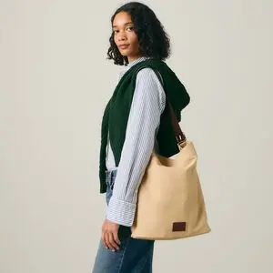 LEVI'S Heritage Canvas Tote Bag With Leather Handles
