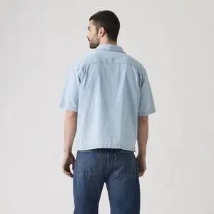 LEVI'S Short-sleeve Boxy Western Shirt Chambray