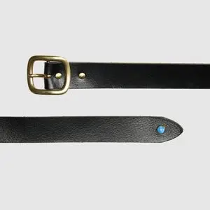 LEVI'S Cameron Long Length Leather Belt - Caviar