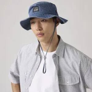 LEVI'S Bay Drawstring Bucket Hat - Ocean