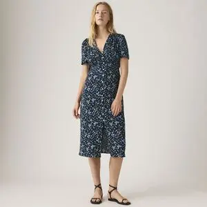 LEVI'S Paola Short-sleeve Midi Dress - Mavis Floral Blue