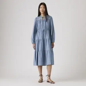 LEVI'S Seren Long-sleeve Midi Dress