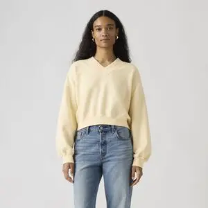LEVI'S Vintage V-neck Relaxed Sweatshirt - Garment Dye Womens Rutabaga