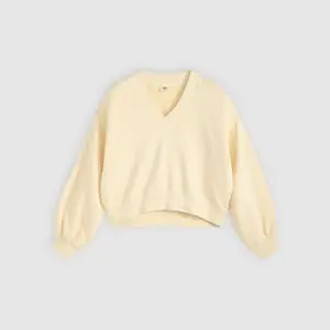 LEVI'S Vintage V-neck Relaxed Sweatshirt - Garment Dye Womens Rutabaga