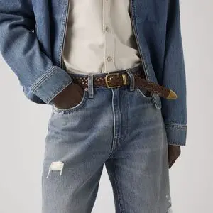 LEVI'S Western Braided Belt - Chocolate Martini