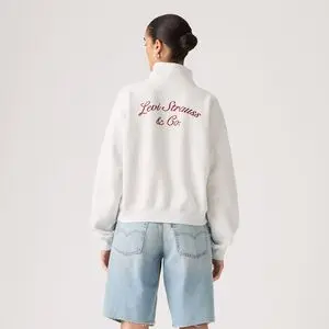 LEVI'S Graphic Logo Vintage Boxy Quarter Zip Sweatshirt