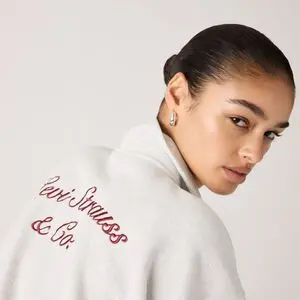 LEVI'S Graphic Logo Vintage Boxy Quarter Zip Sweatshirt