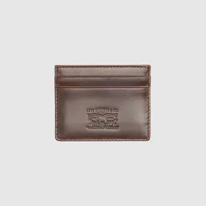 LEVI'S Leather Card Case - Seal Brown