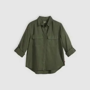 LEVI'S Elaine Utility Shirt - Garment Dye Deep Depths
