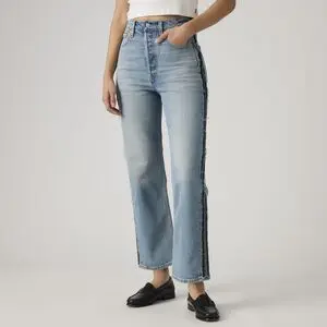 LEVI'S Ribcage Deconstructed Ankle Jeans
