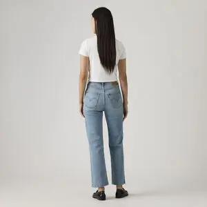 LEVI'S Ribcage Deconstructed Ankle Jeans