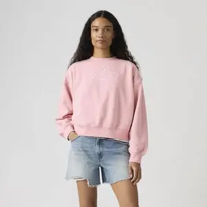 LEVI'S Graphic Logo Vintage Boxy Sweatshirt - Garment Dye Crew Fancy Script