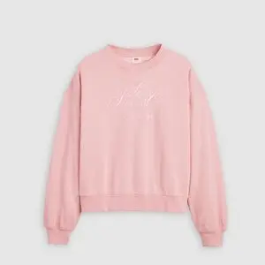 LEVI'S Graphic Logo Vintage Boxy Sweatshirt - Garment Dye Crew Fancy Script