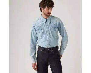 LEVI'S Shorthorn Sawtooth Western Shirt Chambray - Standly