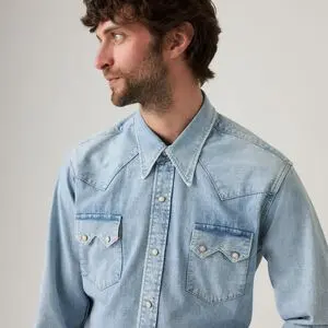 LEVI'S Shorthorn Sawtooth Western Shirt Chambray