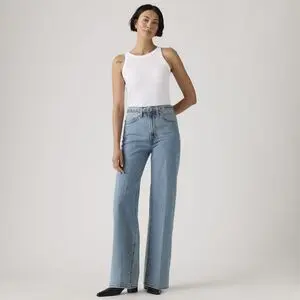 LEVI'S Ribcage Wide-leg Belted Jeans