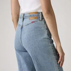 LEVI'S Ribcage Wide-leg Belted Jeans