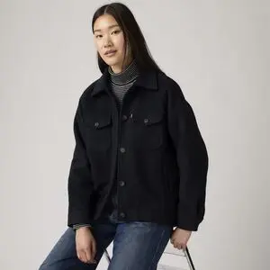 LEVI'S Raglan Sleeve Shirt Jacket - Navy