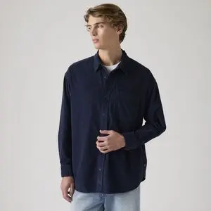 LEVI'S Loose Button-up Corduroy Shirt - Navy Blazer