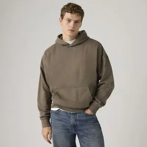 LEVI'S Soft Boxy Garment Dye Hoodie Sweatshirt - Garment Dye Bungee