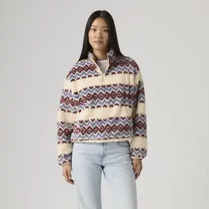 LEVI'S Gemma Sherpa Quarter-zip Pullover
