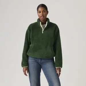 LEVI'S Gemma Sherpa Quarter-zip Pullover