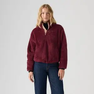 LEVI'S Gemma Sherpa Quarter-zip Pullover