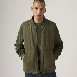 LEVI'S Quilted Utility Vest - Olive