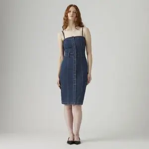 LEVI'S Denim Bustier Dress