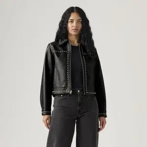 LEVI'S Faux Leather Studded Jacket