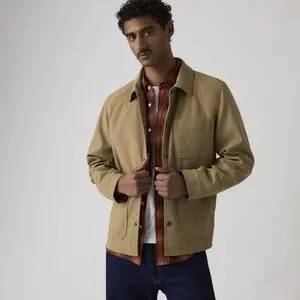 LEVI'S Faux Suede Chore Jacket - Tan