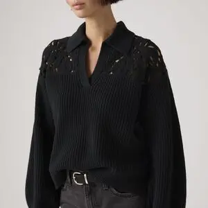 LEVI'S Crochet Polo Sweater