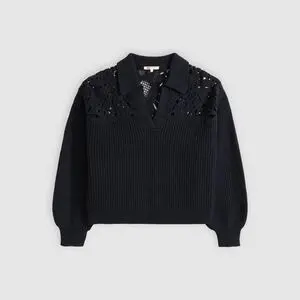 LEVI'S Crochet Polo Sweater
