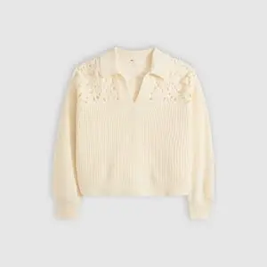 LEVI'S Bianca Crochet Polo Sweater