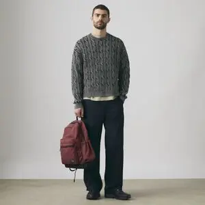 LEVI'S Carmel Cable Crew Sweater - Phantom