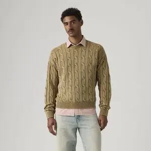 LEVI'S Carmel Cable Crew Sweater