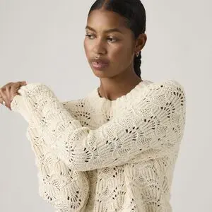 LEVI'S Hope Long-sleeve Crochet Pullover Sweater