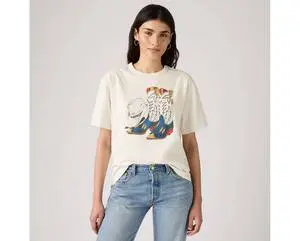 LEVI'S Graphic Tabor Tee T-shirt - Egret