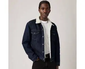 LEVI'S Type Iii Sherpa Trucker Jacket - Give It A Rinse Sher