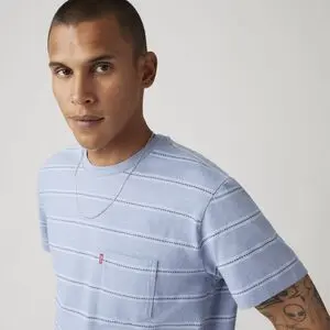 LEVI'S Classic Pocket T-shirt - Dino Stripe Cliff