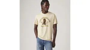 LEVI'S Classic Graphic T-shirt - Heritage Americana Eagle Bleached Sand