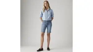 LEVI'S Shaping Bermuda Shorts - Camp Denim Short