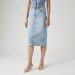 LEVI'S High-rise Back Slit Skirt