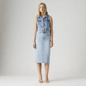 LEVI'S High-rise Back Slit Skirt
