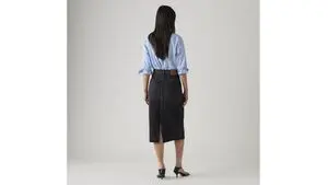 LEVI'S High-rise Back Slit Denim Skirt - Wandering Spirit