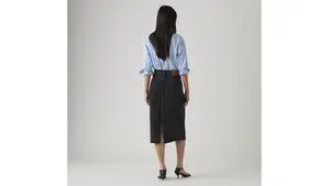 LEVI'S High-rise Back Slit Denim Skirt - Open Mind
